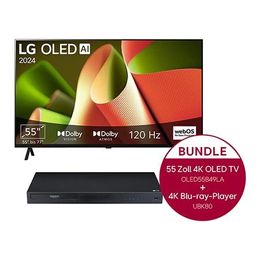 LG 55" OLED B4 4K Smart TV + 4K BlurayPlayer mit Dolby Atmos OLED55B49LA.UBK80 Fernseher