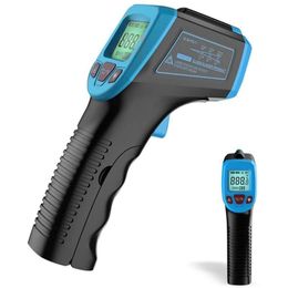 Infrarot-Thermometer, berührungslose digitale Laser-Temperaturpistole -58 °fa 1112 °f (-50 °ca 600 °c) mit LCD-Display, Blau, Blau