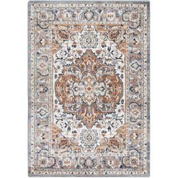 Beliani - Teppich Mehrfarbig 160 x 230 cm Rechteckig Kurzflor Orientalisches Muster Vintage Stil Modern für Wohnzimmer Schlafzimmer Flur