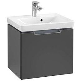 Villeroy & Boch Villeroy und Boch Villeroy & Boch Subway 2.0 Waschtisch-Unterschrank A68510PD 48,5x42x38cm, 1 Auszug, Griff chrom, black matt lacquer