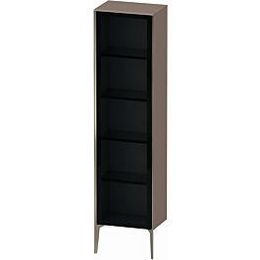 Duravit XViu Hochschrank XV1376LB186 50x36x177cm, Glastür, champagner matt, Tür links, cappucino hochglanz