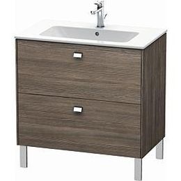 Duravit Brioso Waschtischunterbau BR440201051 820x479mm, Pine Terra/Chrom, 2 Auszüge