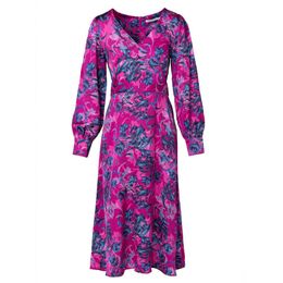 Quiosque Kleid '4TP024' Damen Gr&ouml;&szlig;e 36 blau / pink Winterkleid