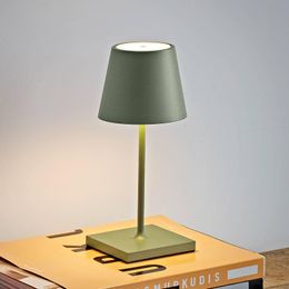 Sigor LED-Akkutischlampe Nuindie mini, USB-C, salbeigrün, dimmbar