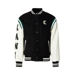 Karl Kani Jacke Herren Gr&ouml;&szlig;e XXS creme / smaragd / schwarz