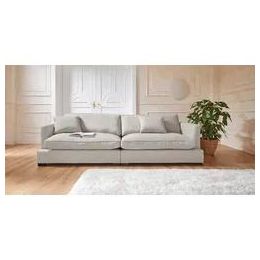 Guido Maria Kretschmer Home & Living Big-Sofa GUIDO MARIA KRETSCHMER HOME & LIVING "Annera" Sofas Gr. B/H/T: 266cm x 80cm x 109cm, Struktur, beige (creme) weicher Sitzkomfort, mit extra tiefen Sitzflächen, Füllung Federn