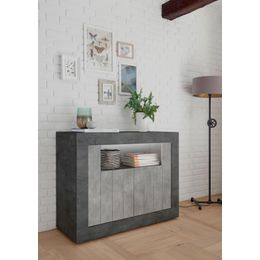 Sideboard Inosign "Urbino" Sideboards grau (schieferfarben/beton) Breite 110 cm