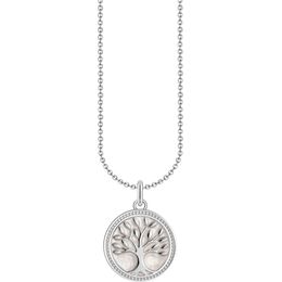 Kette mit Anhänger Thomas Sabo "Tree-of-Love-Anhänger, KE2220-007-21-L45V, KE2220-427-39-L45V" Halsketten Gr. 45, Silber 925 (Sterlingsilber), silberfarben Damen