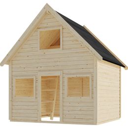 Spielhaus Konifera "Kuno" Spielhäuser beige (naturbelassen) Kinder Fichte, BxTxH: 213x183x253 cm