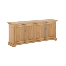 Kommode Home Affaire "Meliss" Sideboards Gr. B/H/T: 171 cm x 70 cm x 39 cm, beige (natur) aus massiver Kiefer, FSC 4-türig, Breite 171 cm