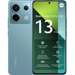 Xiaomi Smartphone "Redmi Note 13 Pro 5G 8+256GB" Mobiltelefone Gr. 256 GB, blau (ocean teal)