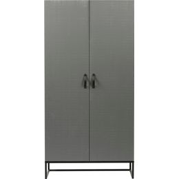 Garderobenschrank Woood "Morris" Schränke grau H 195 cm x B 100 T 53