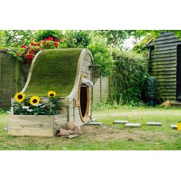 Spielzelt Plum "Discovery Nature Play Hideaway" Spielzelte beige (natur) Kinder BxTxH: 201x133x126 cm