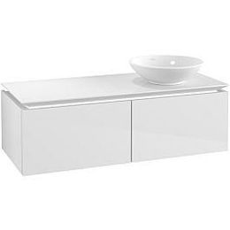 Villeroy & Boch Villeroy & Boch Legato Waschtischunterschrank B581L0DH 120x38x50cm, mit LED-Beleuchtung, Glossy White