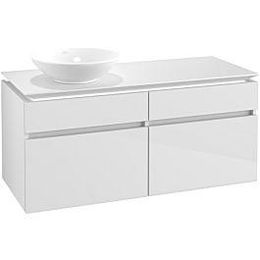 Villeroy & Boch Villeroy & Boch Legato Waschtischunterschrank B580L0DH 120x55x50cm, mit LED-Beleuchtung, Glossy White