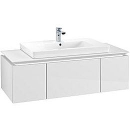 Villeroy & Boch Villeroy & Boch Legato Waschtischunterschrank B696L0DH 120x38x50cm, mit LED-Beleuchtung, Glossy White