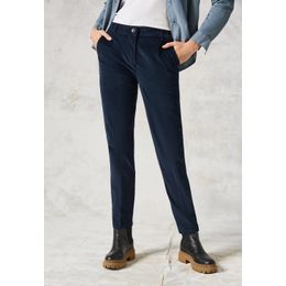 Cordhose Cecil Gr. 32, Länge 30, blau (deep petrol) Damen Hosen in 4-Pocket-Form