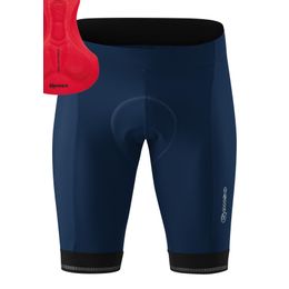 Fahrradhose Gonso "SITIVO M 0" Gr. 5XL, Normalgrößen, blau (rot) Herren Hosen Radhose mit innovativem Sitzpolsterkonzept