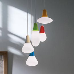 Martinelli Luce Pendelleuchte Ciulifruli, weiß, Polyethylen