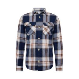 Jack & Jones JACK & JONES Hemd 'JJEDarren' Herren Größe S navy / braun / weiß