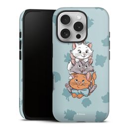 DeinDesign iPhone 16 Pro Handy Panzer Handyh&uuml;lle robuste Outdoor H&uuml;lle Schutzh&uuml;lle gl&auml;nzend Disney Aristocats Cat Tough Case