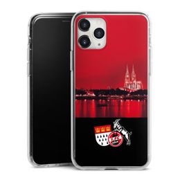 DeinDesign iPhone 11 Pro Max Handy Silikon H&uuml;lle Case transparent Handyh&uuml;lle 1. Fc K&ouml;ln Skyline Official Licensed Product Silikon Case