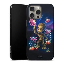 DeinDesign iPhone 16 Pro Max Handy Silikon H&uuml;lle Case schwarz Handyh&uuml;lle Baby Groot Marvel Guardians Of The Galaxy