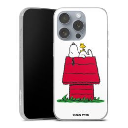 DeinDesign iPhone 16 Pro Handy Slim Case Silikon Handyh&uuml;lle transparent H&uuml;lle extra d&uuml;nn Snoopy Peanuts Official Licensed Product Silikon Slim Case