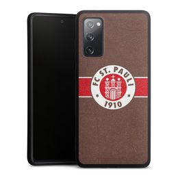 DeinDesign Galaxy S20 FE Handy Premium Silikon H&uuml;lle Handyh&uuml;lle schwarz Case Fc St. Pauli Official Licensed Product Logo Silikon Premium Case