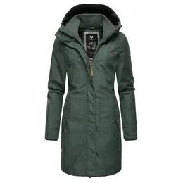 Villeroy & Boch Wintermantel RAGWEAR "Jannisa" Gr. S (36), grün (tannengrün) Damen Mäntel stylischer Winterparka mit Kapuze