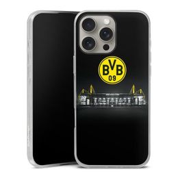DeinDesign iPhone 16 Pro Max Handy Silikon H&uuml;lle Case transparent Handyh&uuml;lle Borussia Dortmund Stadium Bvb Silikon Case