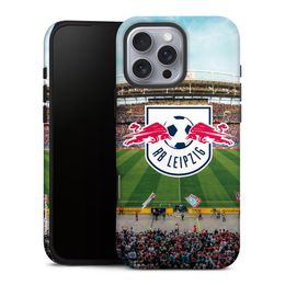 DeinDesign iPhone 16 Pro Max Handy Panzer Handyh&uuml;lle robuste Outdoor H&uuml;lle Schutzh&uuml;lle gl&auml;nzend Stadium Rb Leipzig Official Licensed Product Tough Case