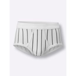 w&auml;schepur men Herren Slip, wei&szlig;-gestreift, Gr&ouml;&szlig;e 10