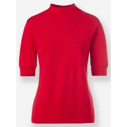 WITT Damen Pullover mit halblangem &Auml;rmel, rot, Gr&ouml;&szlig;e 44
