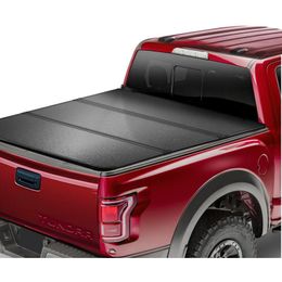 Dreifach faltbare Ladeflächenabdeckung, kompatibel mit Toyota Tundra 2014–2024 (nicht passend für Trail Special Edition mit Aufbewahrungsboxen),