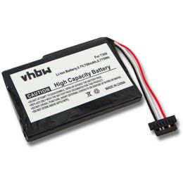 Akku kompatibel mit Mitac Mio Moov 580, M400, 510, 560, 500, M405 gps Navigation Navi (750 mAh, 3,7 v, Li-Ion) - vhbw