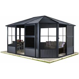 Pavillon Charleston 12x15 anthrazit 384 x 489 x 281 cm (l x b x h) Aluminium - Sojag