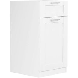 ebuy24 - Colura Küchenunterschrank 40 cm 1 Tür, 1 Schublade weiß.