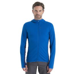 Icebreaker RealFleece® Merino Descender Kapuzenjacke - Mann - Lazurite/royal Navy - Größe XXL