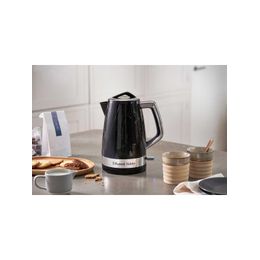 Russell Hobbs Wasserkocher Structure Kettle - Hochglanz-Schwarz mit Edelstahl-Akzenten - 2400 W