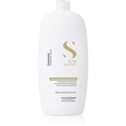 Alfaparf Milano Semi di Lino Diamond Illuminating aufhellender Conditioner für Glanz und problemlose Kämmbarkeit der Haare 1000 ml