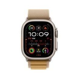 Apple Watch Ultra 2, Smartwatch grau, 49 mm, Alpine Loop Mandel, Titangehäuse, Cellular