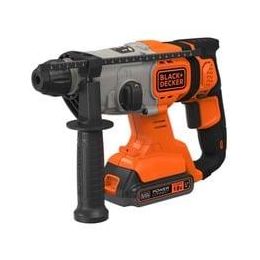 Black & Decker Akku-Kombihammer BCD900E2K, 18Volt, Bohrhammer orange/schwarz, 2x 2,5Ah Li-Ionen-Akku
