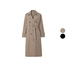 Esmara® Damen Trenchcoat, mit Bindegürtel