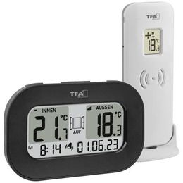 Tfa Dostmann Funk-Thermometer COOL@HOME Funk-Thermometer digital Schwarz