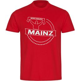 multifanshop Kinder T-Shirt - Mainz - Meine Fankurve - Druck weiß - Kind