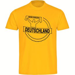 multifanshop® Herren T-Shirt - Deutschland - Meine Fankurve - Druck schwarz