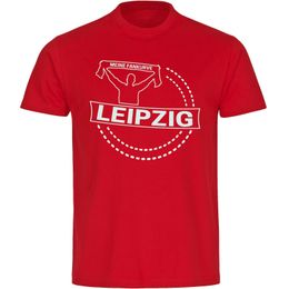 multifanshop Kinder T-Shirt - Leipzig - Meine Fankurve - Druck weiß - Kind