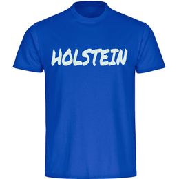 multifanshop Herren T-Shirt - Holstein - Textmarker - Druck weiß - Männer