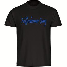 multifanshop® Herren T-Shirt - Hoffenheim - Hoffenheimer Jung - Druck blau